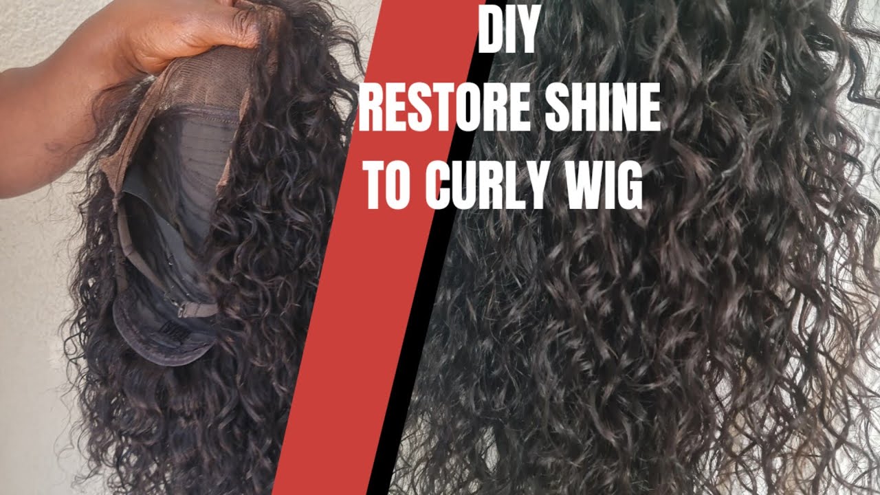 Simple DIY steps to Restore /Revive /Rejuvenate Your Curly Wig - YouTube