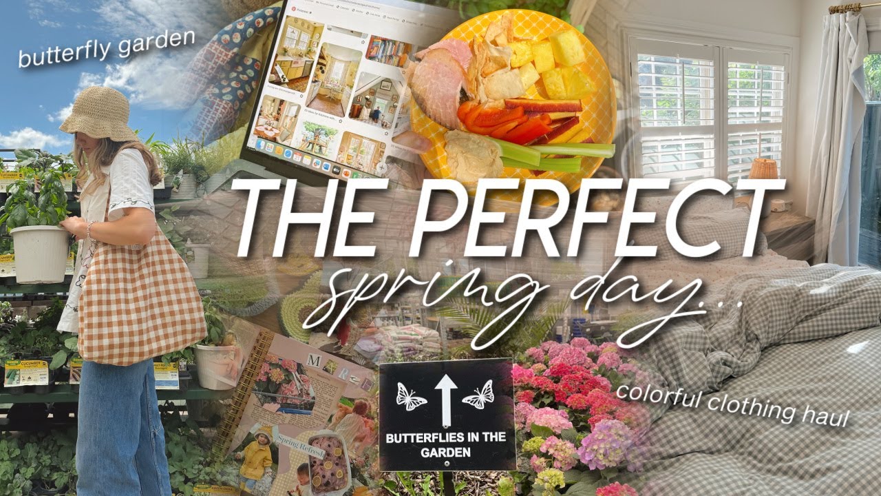 THE PERFECT SPRING DAY | butterfly garden, baking cookies, scrapbooking ...