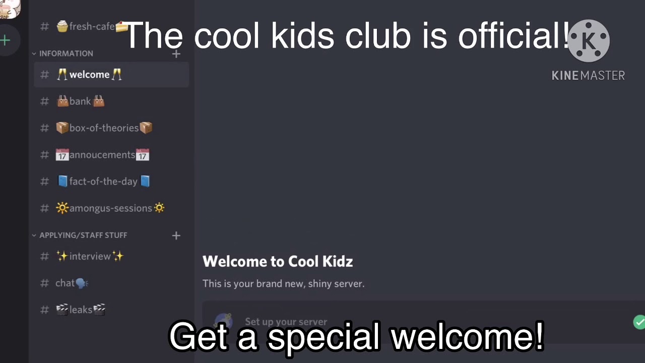 Cool kids club discord: - YouTube
