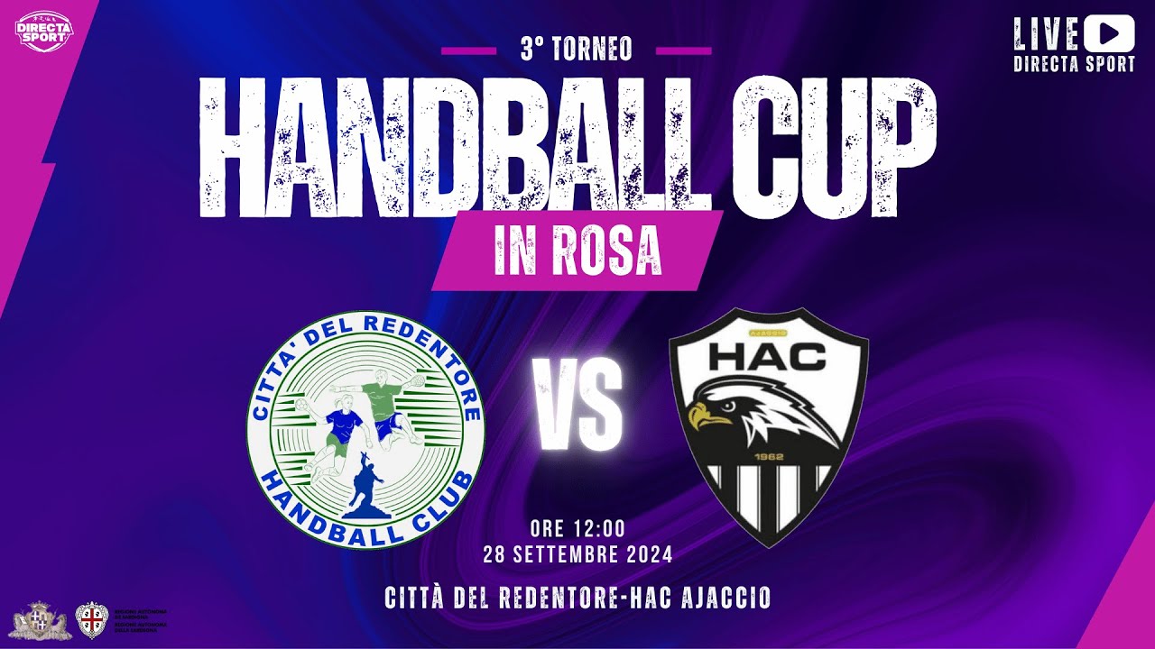 Pallamano 3° Handball Cup in rosa G2 - Città del Redentore-HAC Ajaccio (17-45) - YouTube