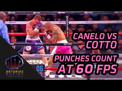 Film Study: Cotto x Canelo (Landed Punches Count at 60 FPS) - Artorias Boxing
