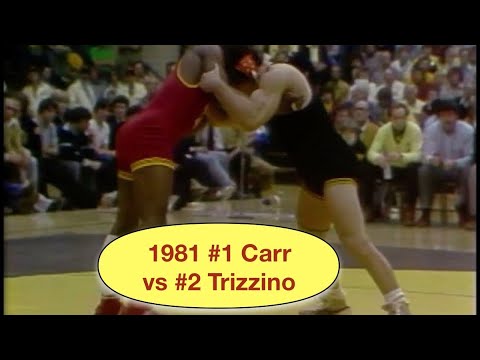 1981 #1 Nate Carr vs #2 Scott Trizzino | Iowa vs Iowa State College ...