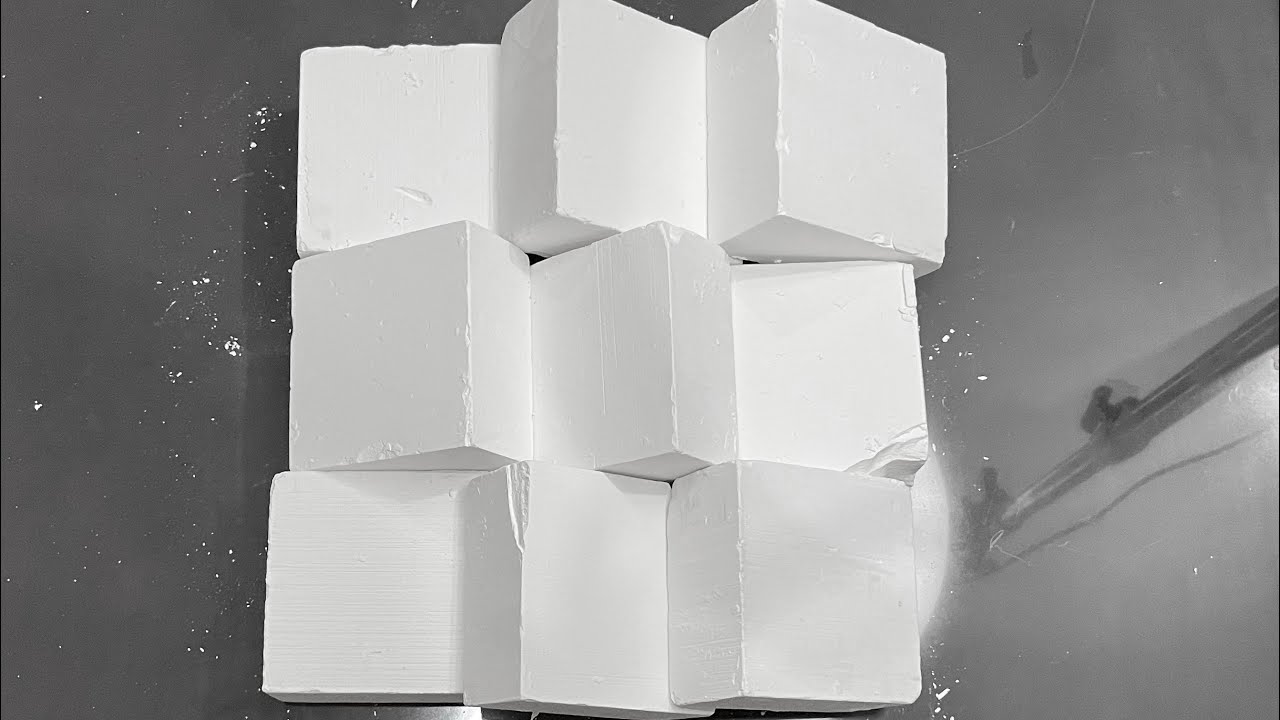 “9 Chalk + 1 Mint Chalk CRUSH Challenge | ASMR” Full Block crush But ...