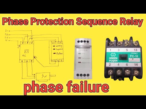 Phase Sequence Relay Connection | 3 Phase Voltage Protection | Phase ...