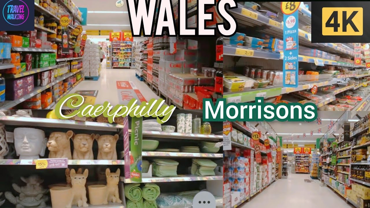 Morrisons Caerphilly, Wales | 4K Shopping Tour | Exploring the Local ...
