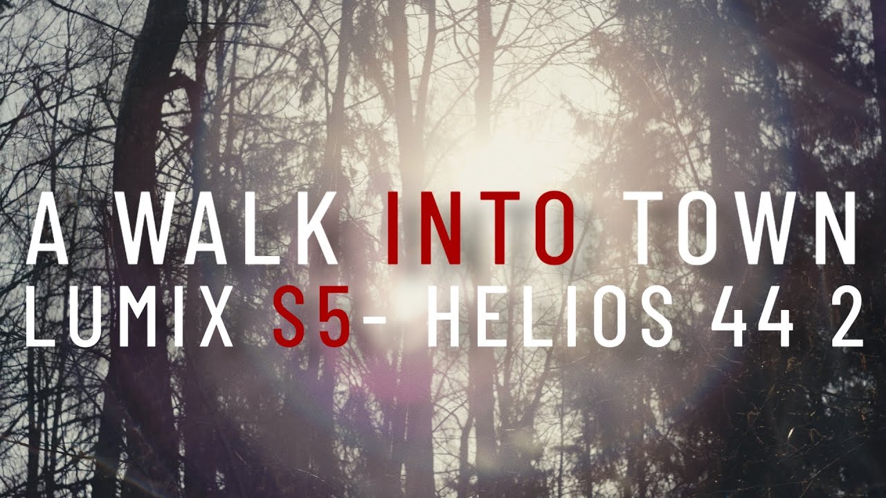 A walk into town - Lumix S5 - Helios 44 2 - YouTube