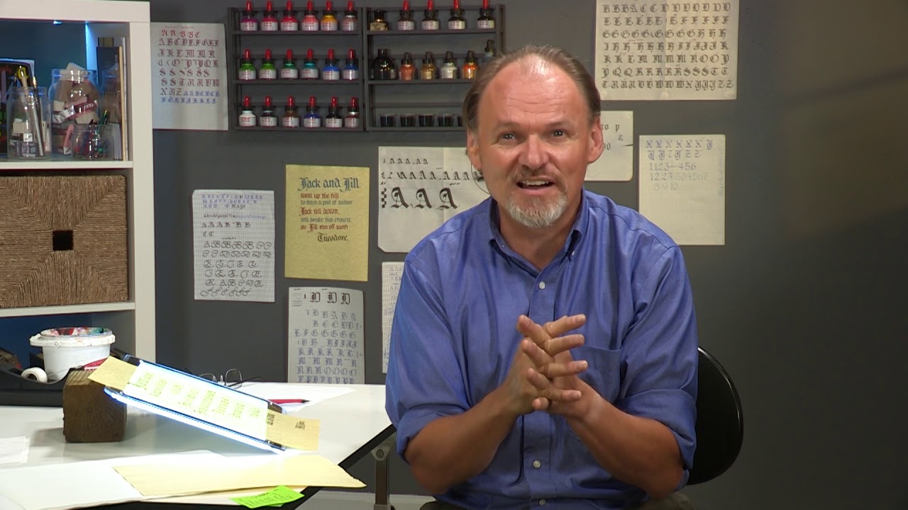 Uses and Benefits of Using a Light Table in Your Calligraphy - YouTube