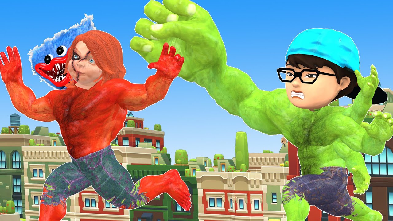 NickHulk vs Jake Crush Doll Squid Game - Scary Teacher 3D Troll Giant ...