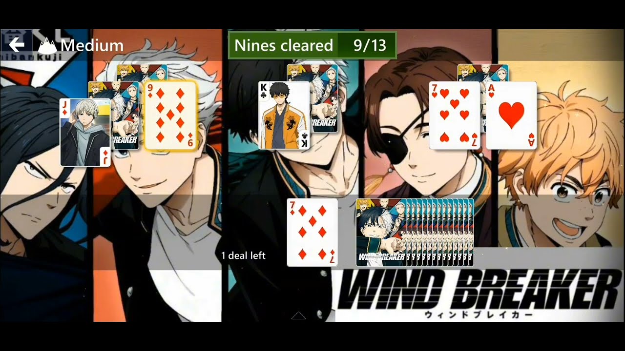Star Club - TriPeaks: Medium I Challenge 3 | Wind Breaker Theme ...