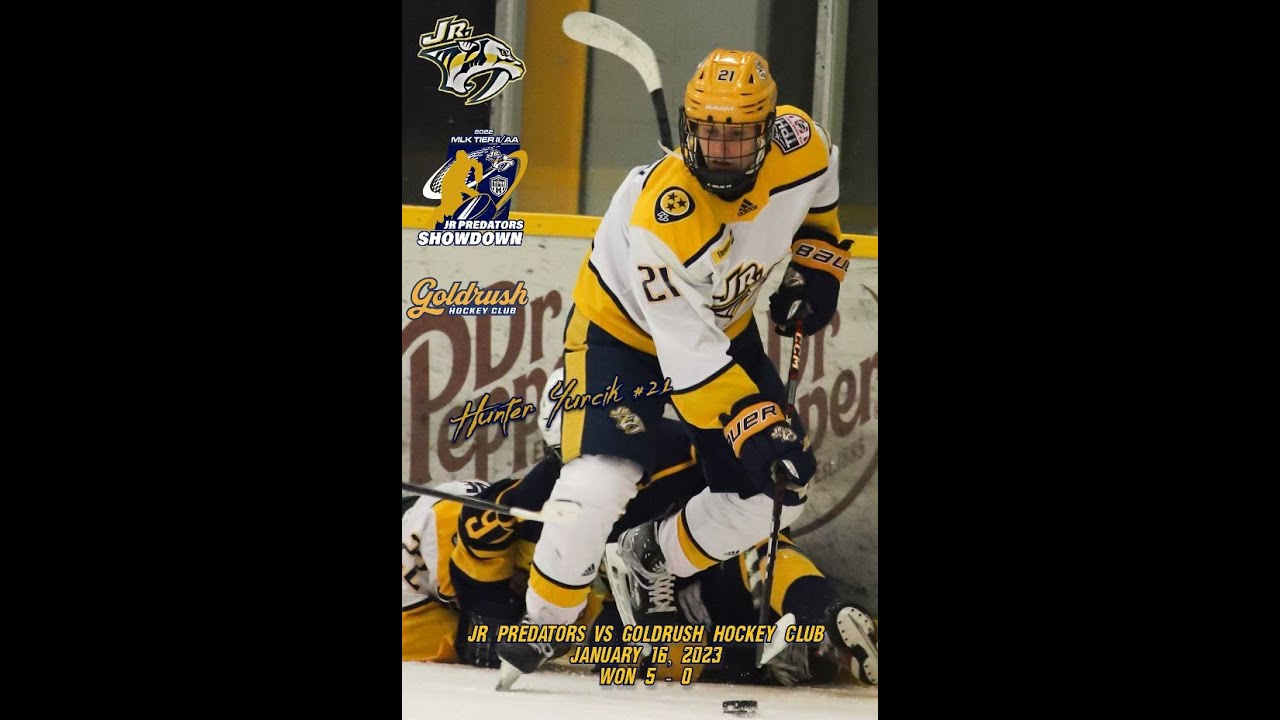 Hunter Yurcik #21 Jr Predators Vs Goldrush Hockey Club Game 4 of 4 Won ...
