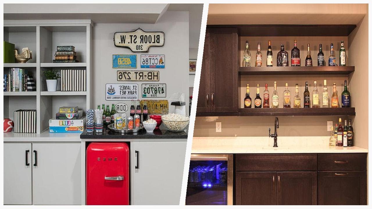 75 Transitional Brown Home Bar Design Ideas You'll Love - YouTube