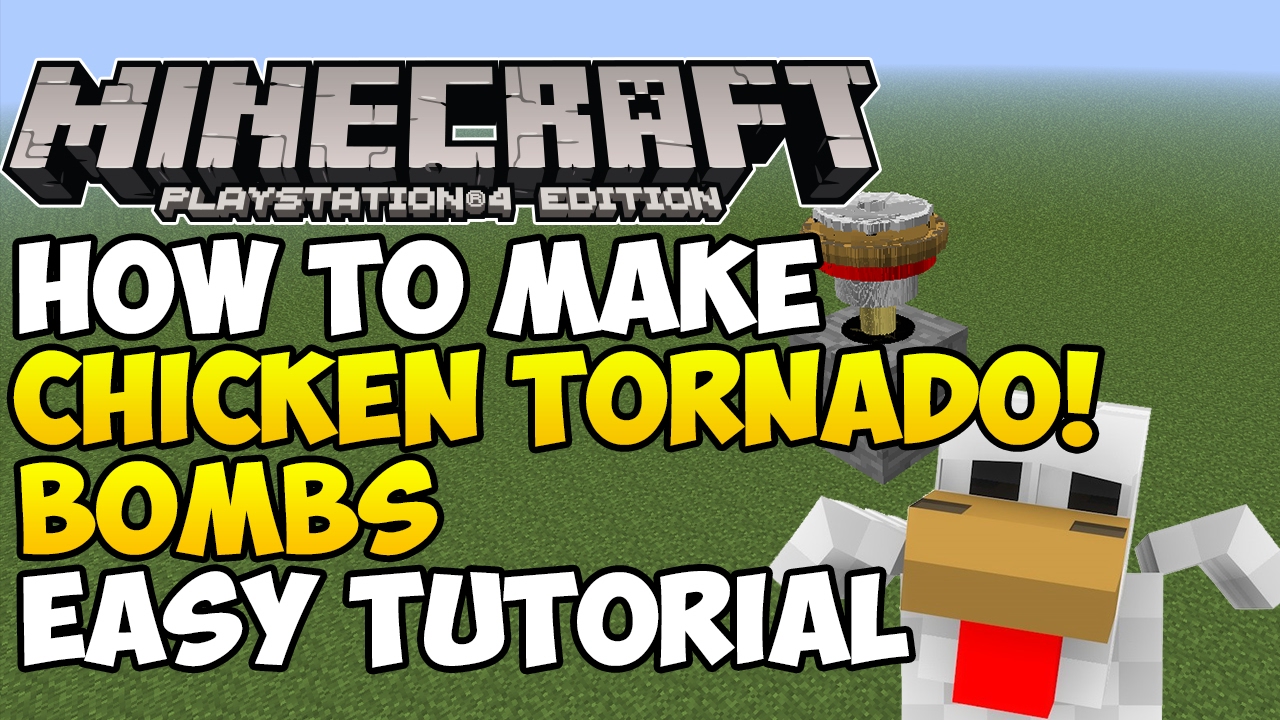 Minecraft PS4/Xbox One: Chicken Tornado Bomb | How To/Tutorial | TU48 ...