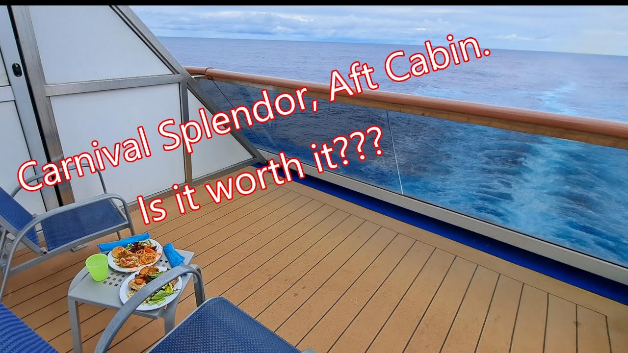 Carnival Splendor Aft Balcony Oct 2022 - YouTube