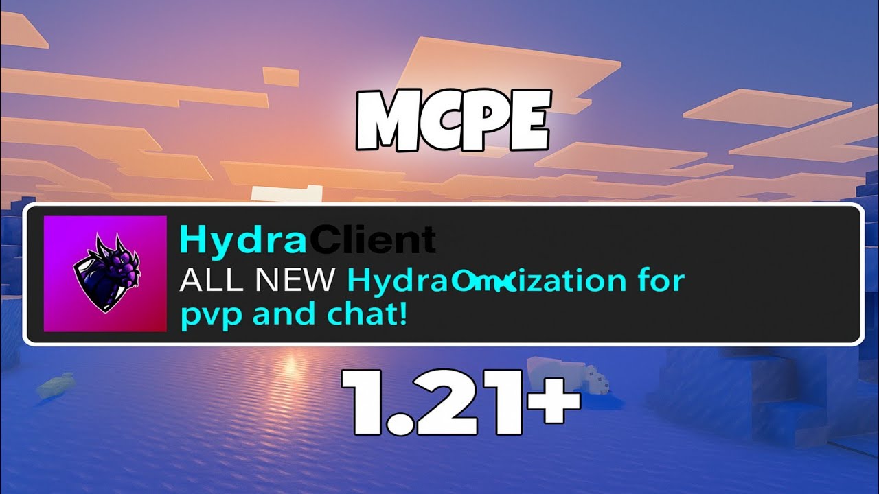 Hydra Client for MCPE 1.21+ ⚡ | Best PVP + Chat Optimized Client | FPS Boost 🔥 - YouTube