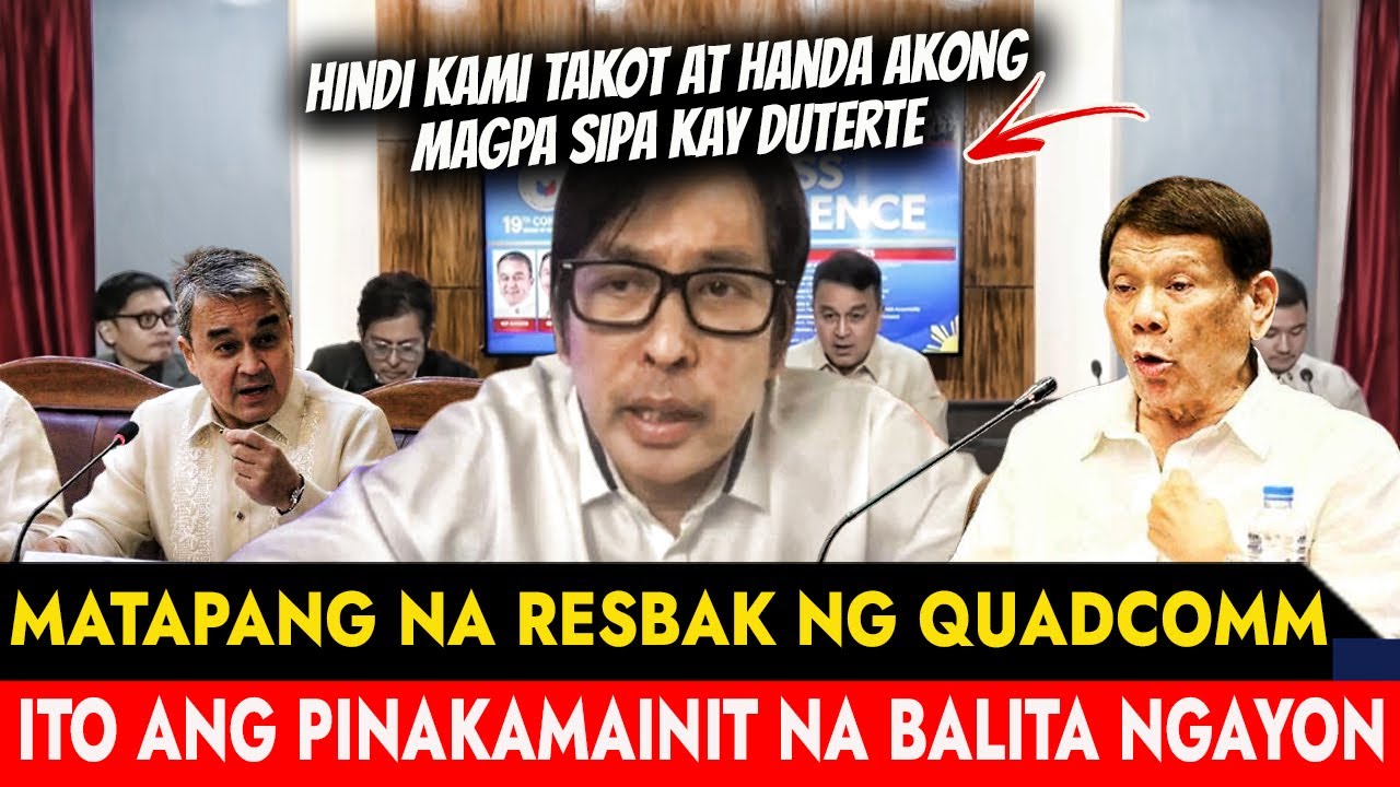 House QuadComm Rumesbak Cong Dan Fernandez Magpapasipa kay DUTERTE ...