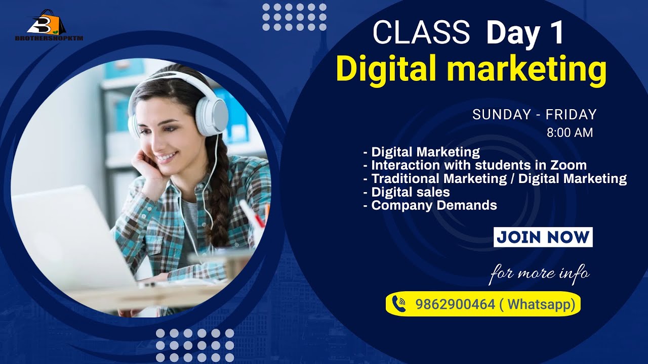 Day 1 Digital Marketing| What is Digital Marketing? online class - YouTube