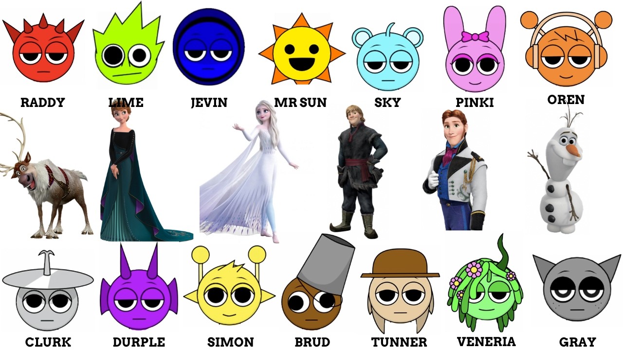 GUESS the Frozen Sprunkis – Can you name them all in 8️⃣ Minutes? - YouTube
