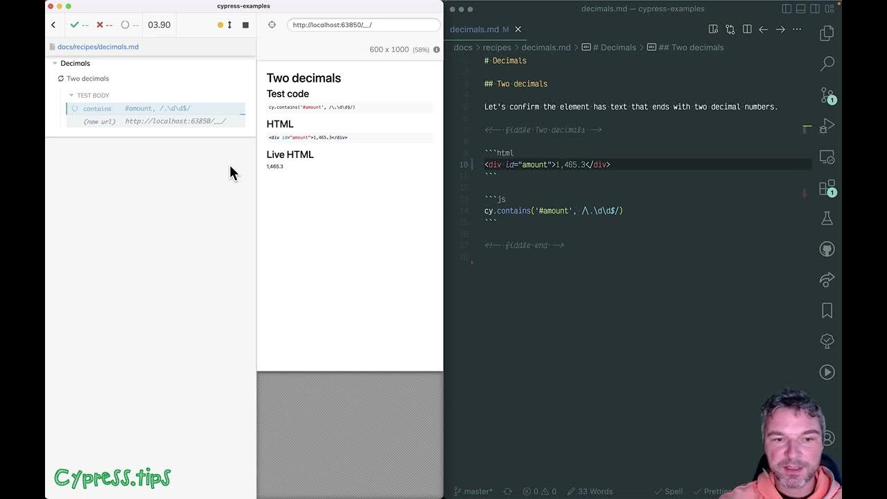 Check The Element Contains A Number That Ends With Two Decimals - YouTube