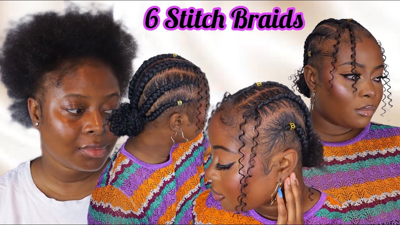 6 Straight Back Stitch Braids| Super Easy| Beginner Friendly Hacks ...