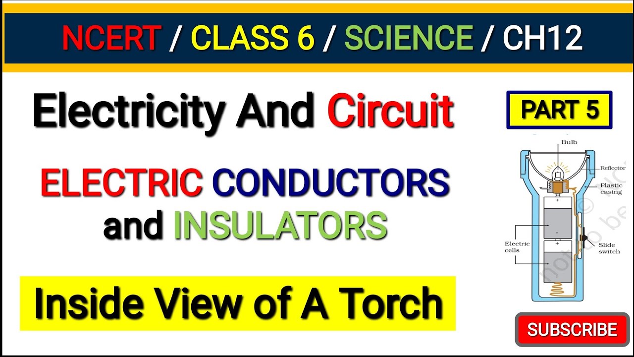 Class 6 science chapter 12 | Conductors and Insulators | Electricity ...