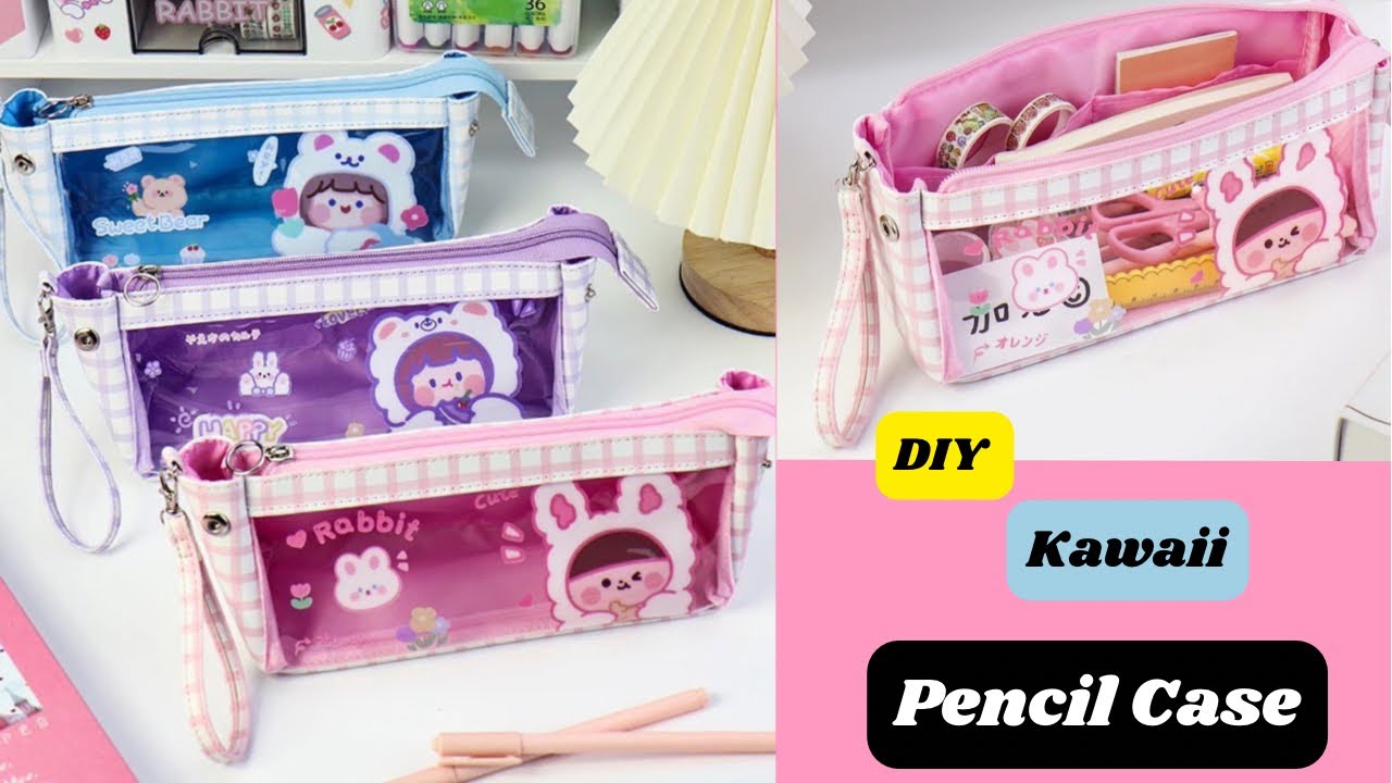 DIY Kawaii Pencil Case / DIY Paper Pencil Case / easy paper crafts ...