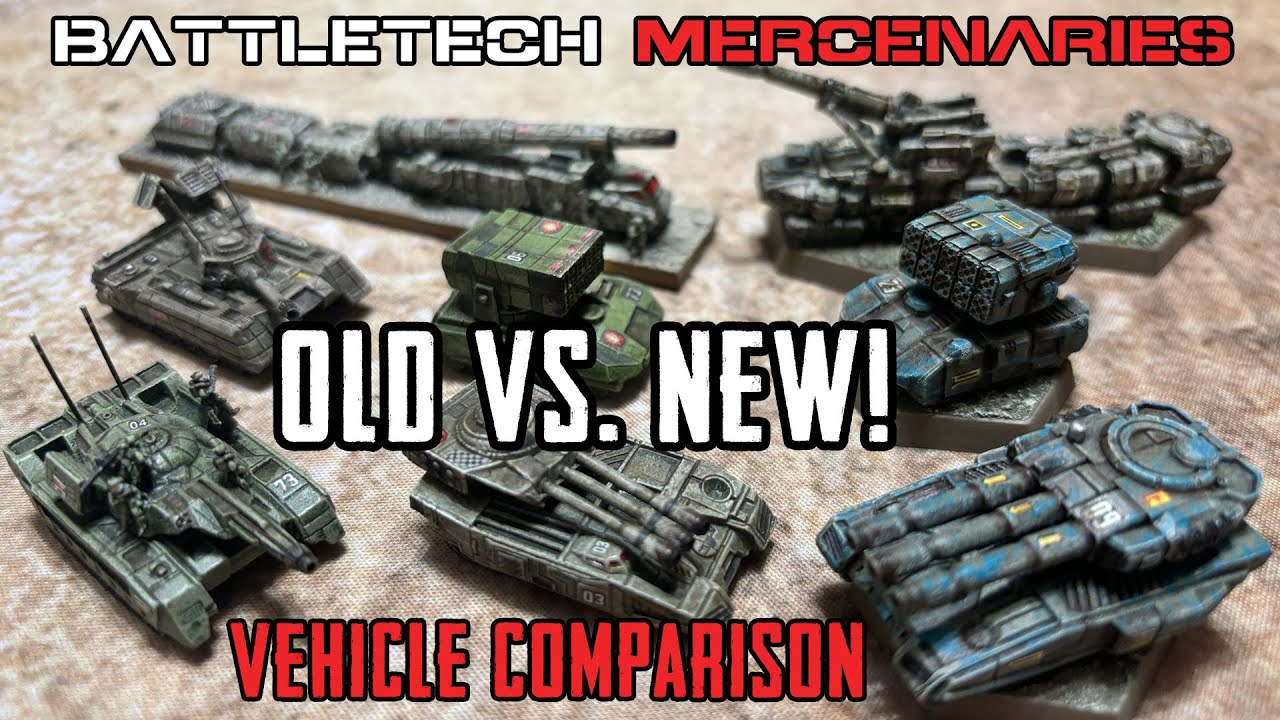 Battletech Old Vs. New Vehicle Models - YouTube