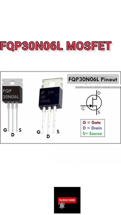 FQP30N06L #MOSFET PINOUT #akexperiment #pinout #electronic #nchannel # ...