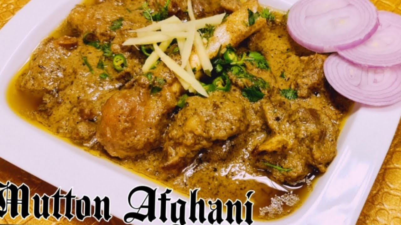 Mutton Afghani Gravy | Afghani Mutton Recipe By Rufiya in the kitchen ...