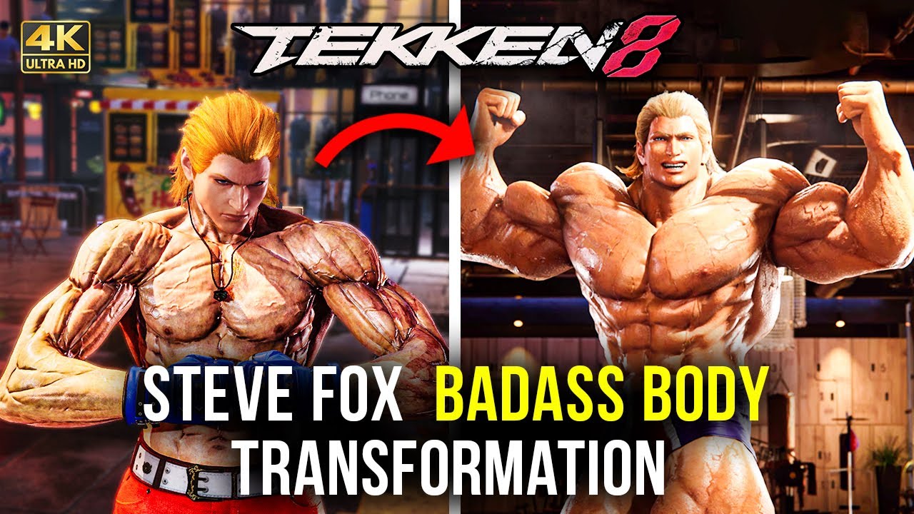 Tekken 8 - Steve Fox Badass Body Transformation | 4K 60FPS PC - YouTube