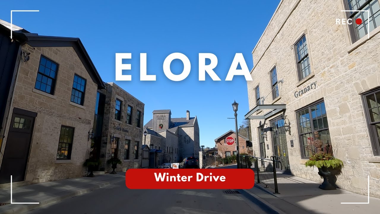 Elora - 4K Driving Video | Canadian City named after an Indian Cave ...