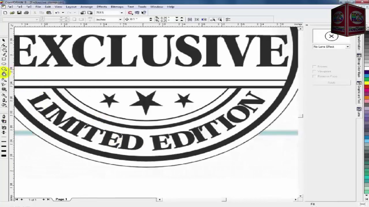 How to Make a Simple Stamp Using Corel Draw tutorial.H2S[HOW2SMART ...