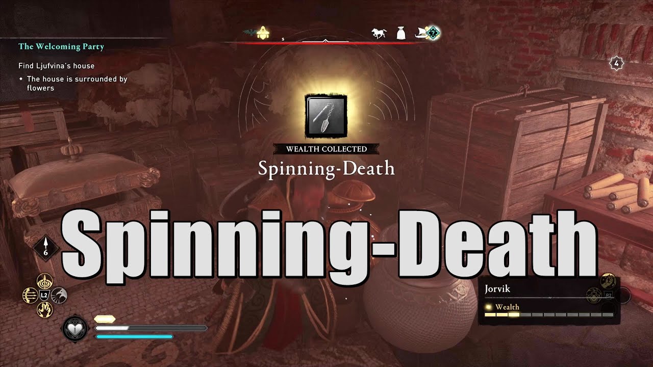 Assassin's Creed Valhalla Spinning-Death - Jorvik Weapon Location - YouTube
