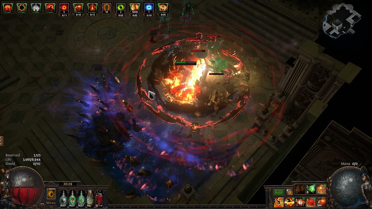 [Path of Exile] Full Buff Uber Izaro - YouTube