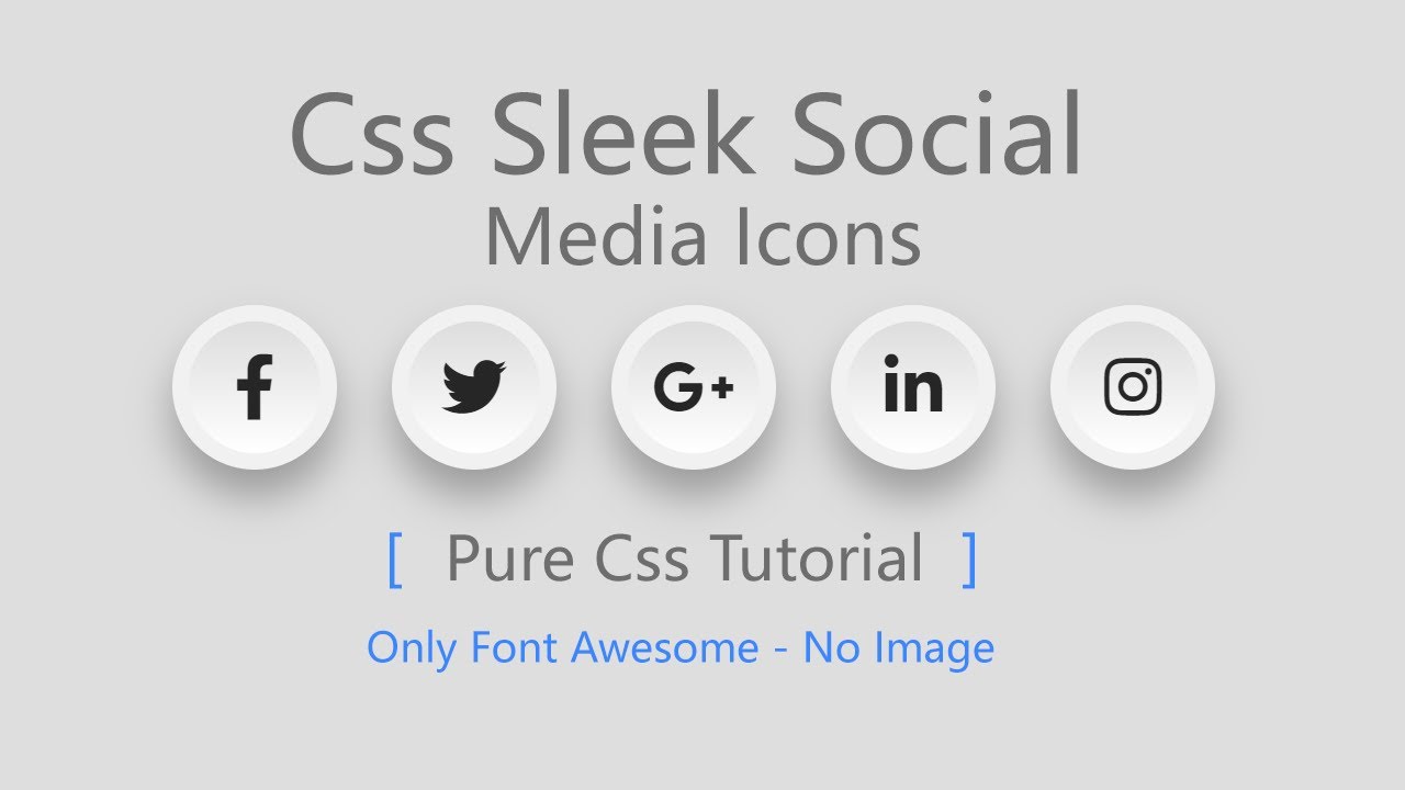 Css Sleek Social Media Icons - Html Css 3D Icon Hover Effect | @Codes ...