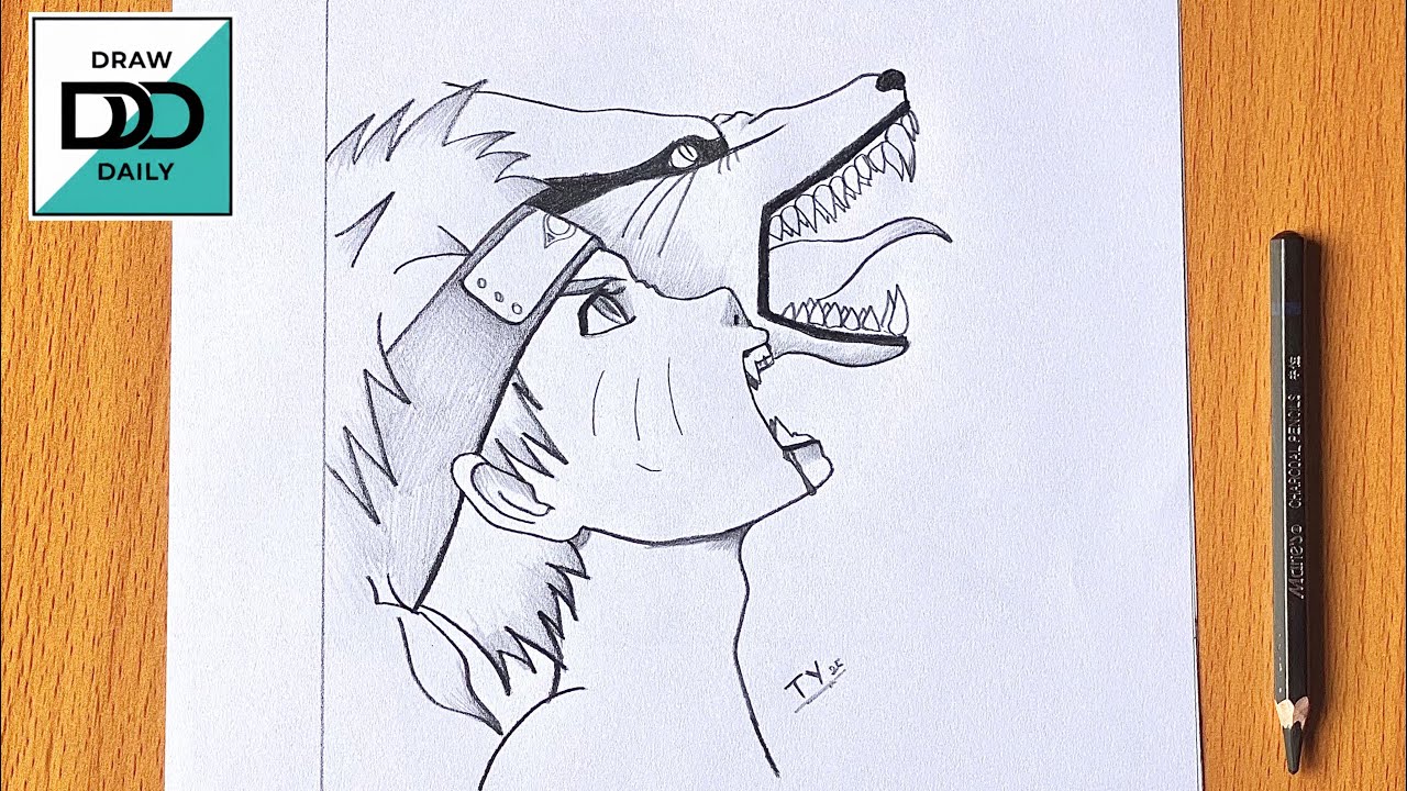 How to Draw Naruto and Kurama for Beginners easy | Step by Step ...
