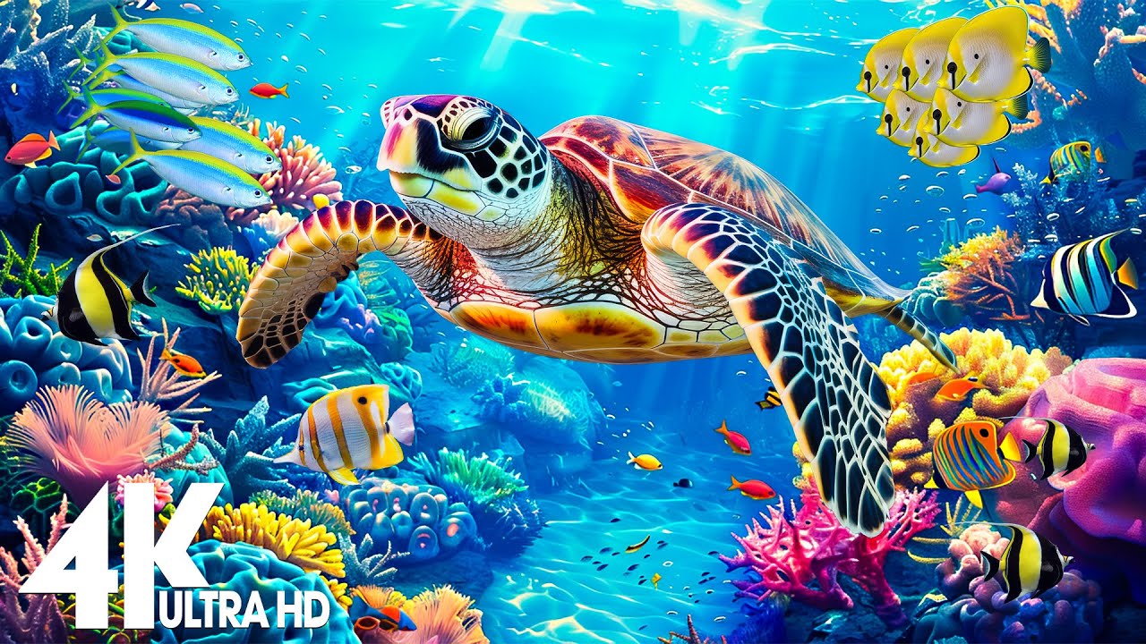 The Ocean 4K - Sea Animals for Relaxation, Beautiful Coral Reef Fish in ...
