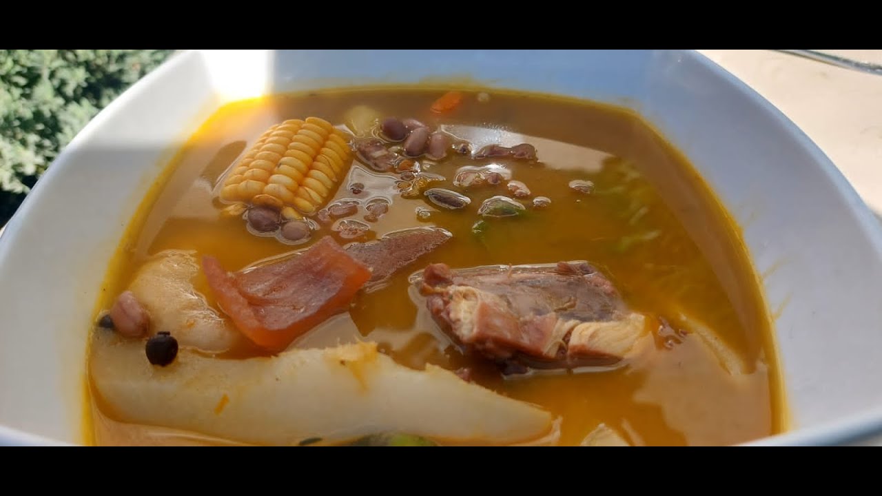 CHICKEN BACK COW SKIN SOUP WITH RAW PEANUTS & OKRA #cooking #jamaican # ...