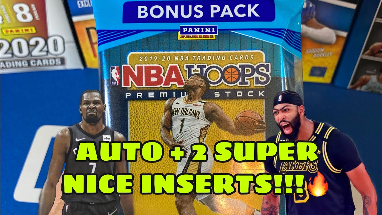 *AUTO PULL!* 2019-20 NBA HOOPS PREMIUM STOCK CELLO PACK OPENING PT. 1 ...