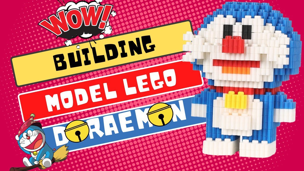 Tutorial build model lego DORAEMON so cute - YouTube