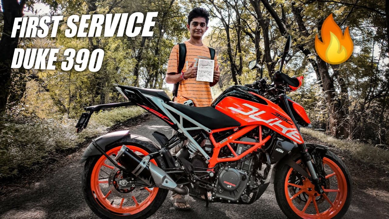 FIRST SERVICE KTM DUKE 390 - YouTube