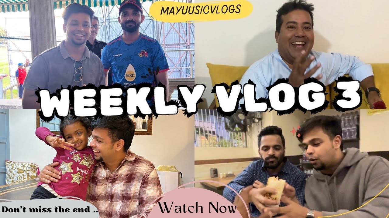 Weekly Vlog 3| Ranji Match| Ajinkya Rahane | Meeting Ovi 🥺| Jokes With ...