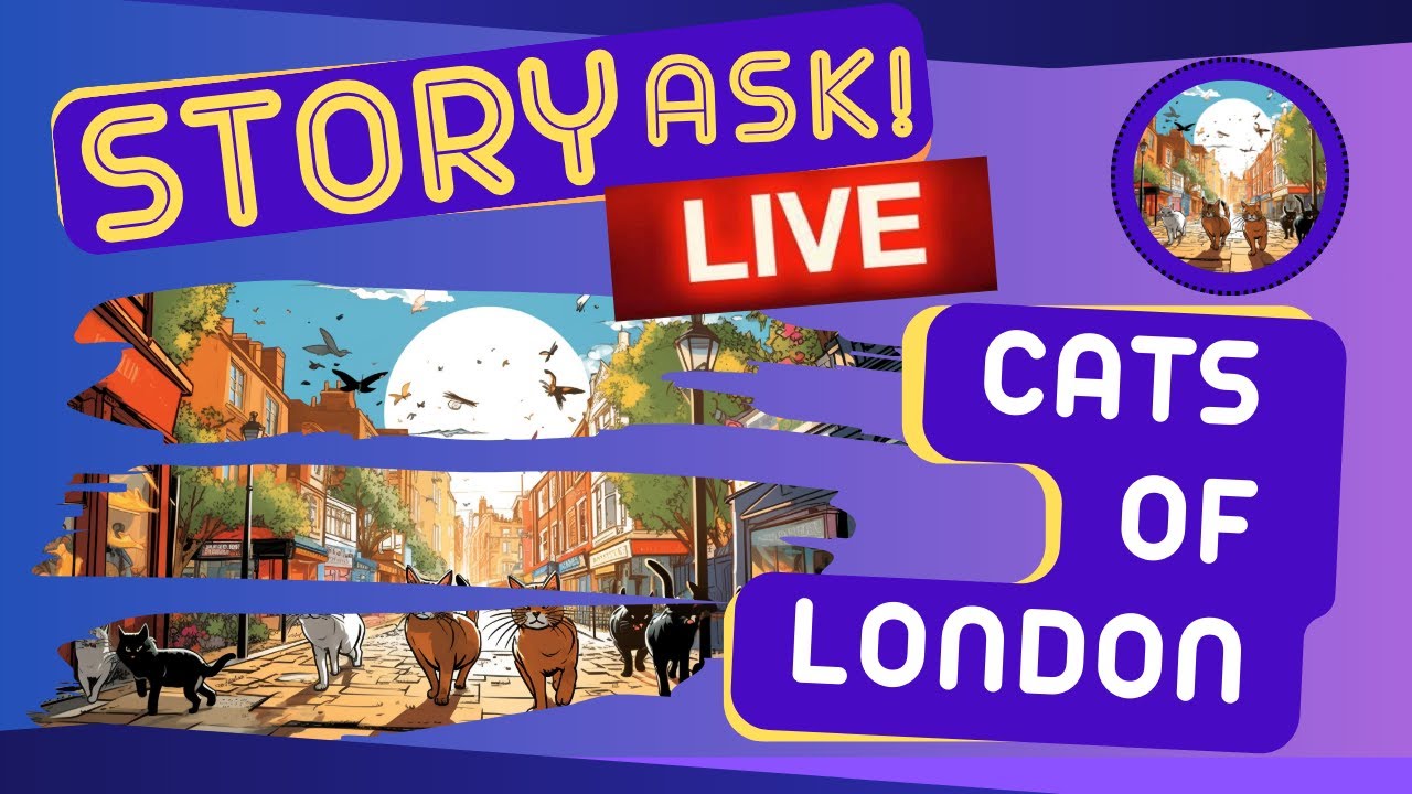 🟣English is easy with 𝙎𝙩𝙤𝙧𝙮𝘼𝙨𝙠! 🅻🅸🆅🅴. Learn English fast! Cats of ...