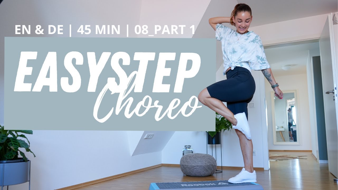 Step Aerobics for Beginner | DE & EN | EasyStep Choreografie | Cardio ...