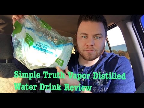 SIMPLE TRUTH VAPOR DISTILLED WATER COMPARE TO SMART WATER | Must Or ...