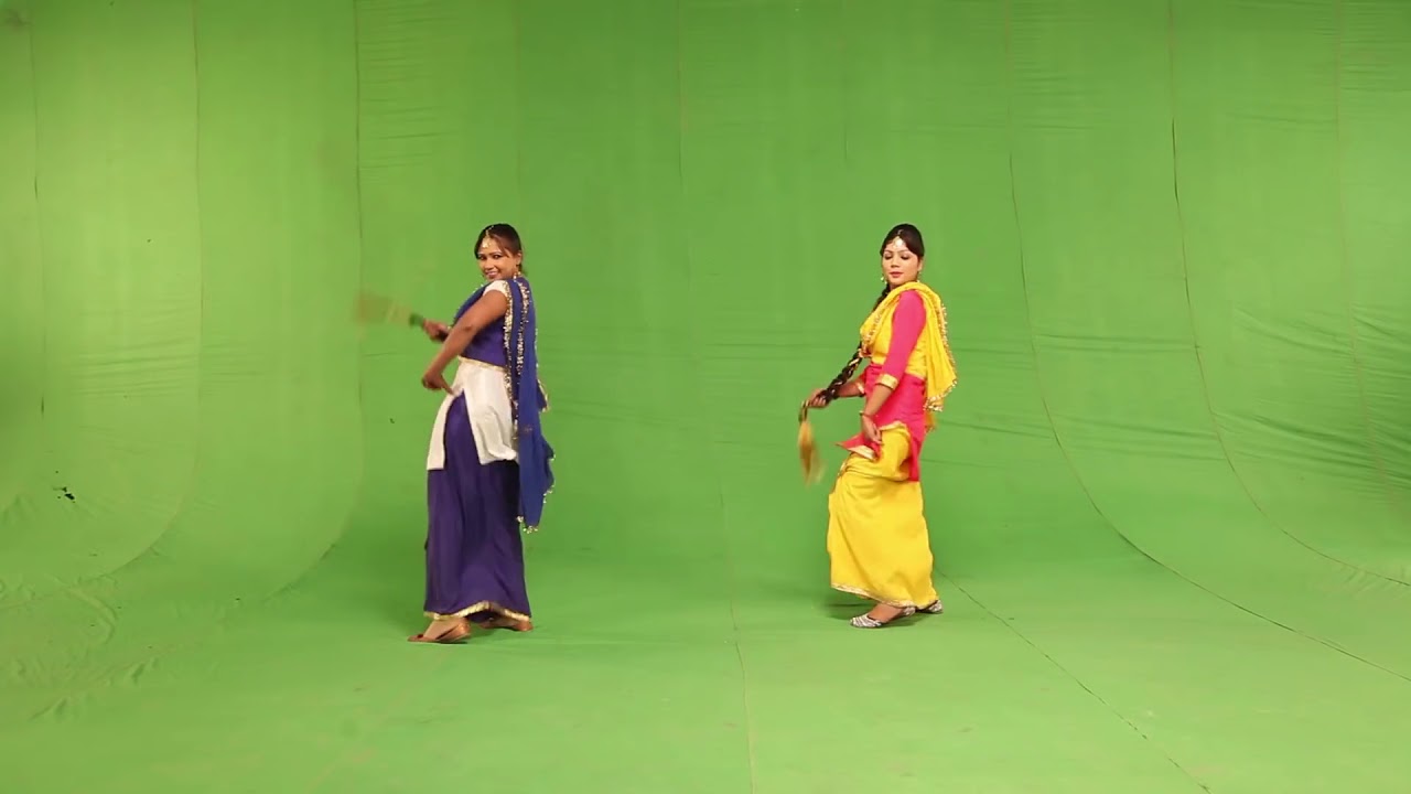 Green Screen Gidda Indian Dance Punjabi Gidda stock footage free - YouTube