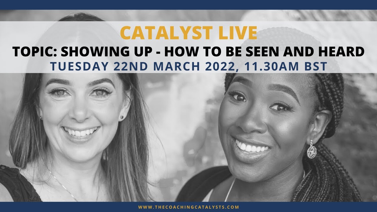 Showing Up - How to be seen and heard. - YouTube