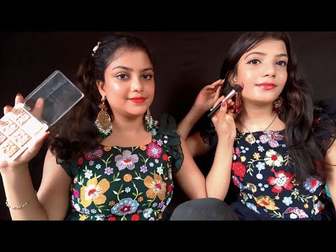 ASMR Doing Sister Indian Party Makeup 💄💋