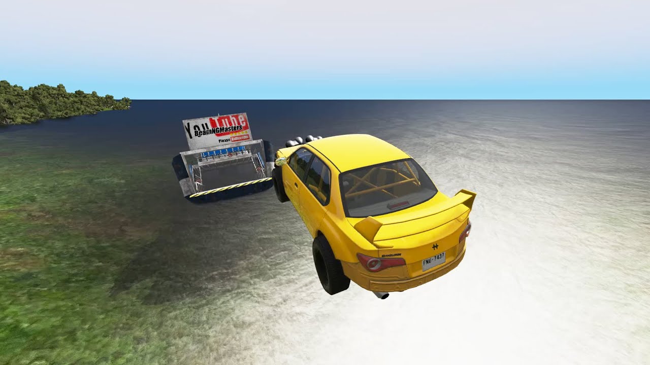 JUMP INTO A BOAT | BEAMNG.DRIVE CRASHES - YouTube