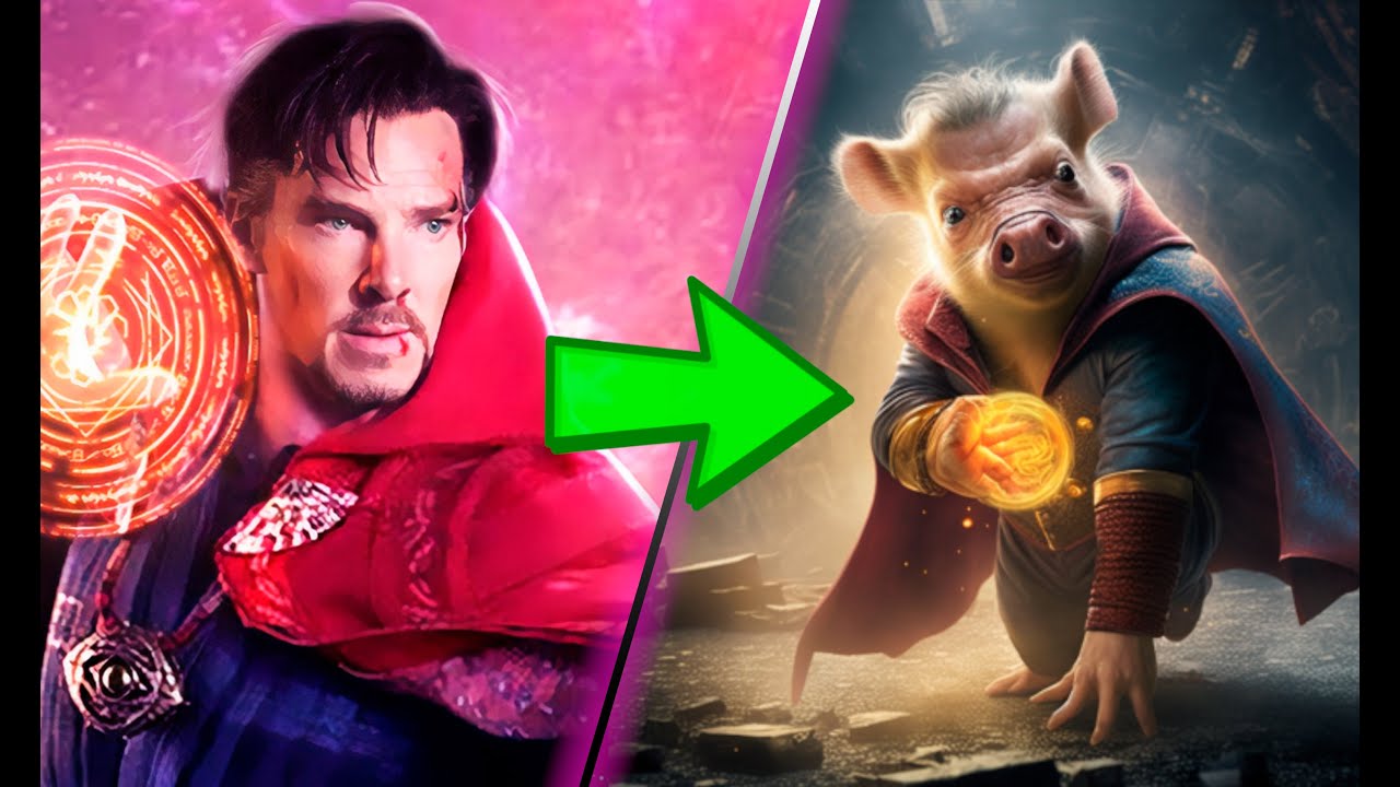 Avengers Characters. Marvel Comics - Cute Pig Vision - YouTube