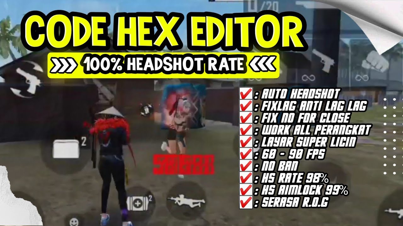 99% HEADSHOT RATE | CODE HEX EDITOR AUTO HEADSHOT | NEW CODE OBB | FREE ...